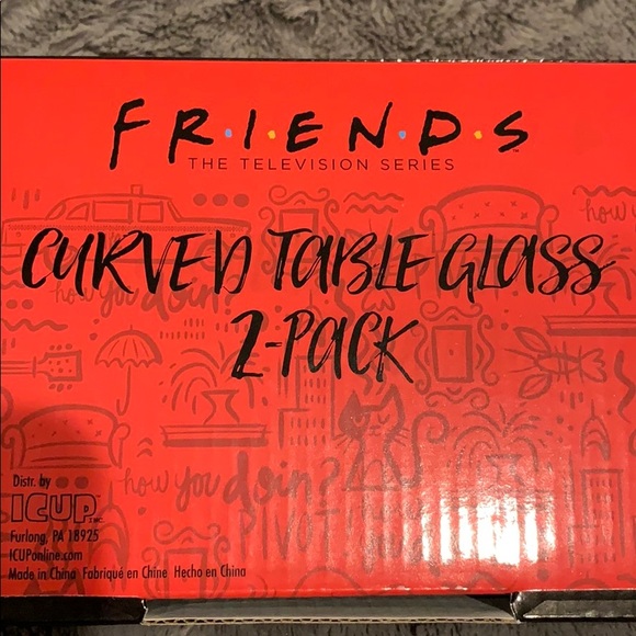 Dining | New Friends Tv Series Boxed 2 Pack Table Glasses | Poshmark